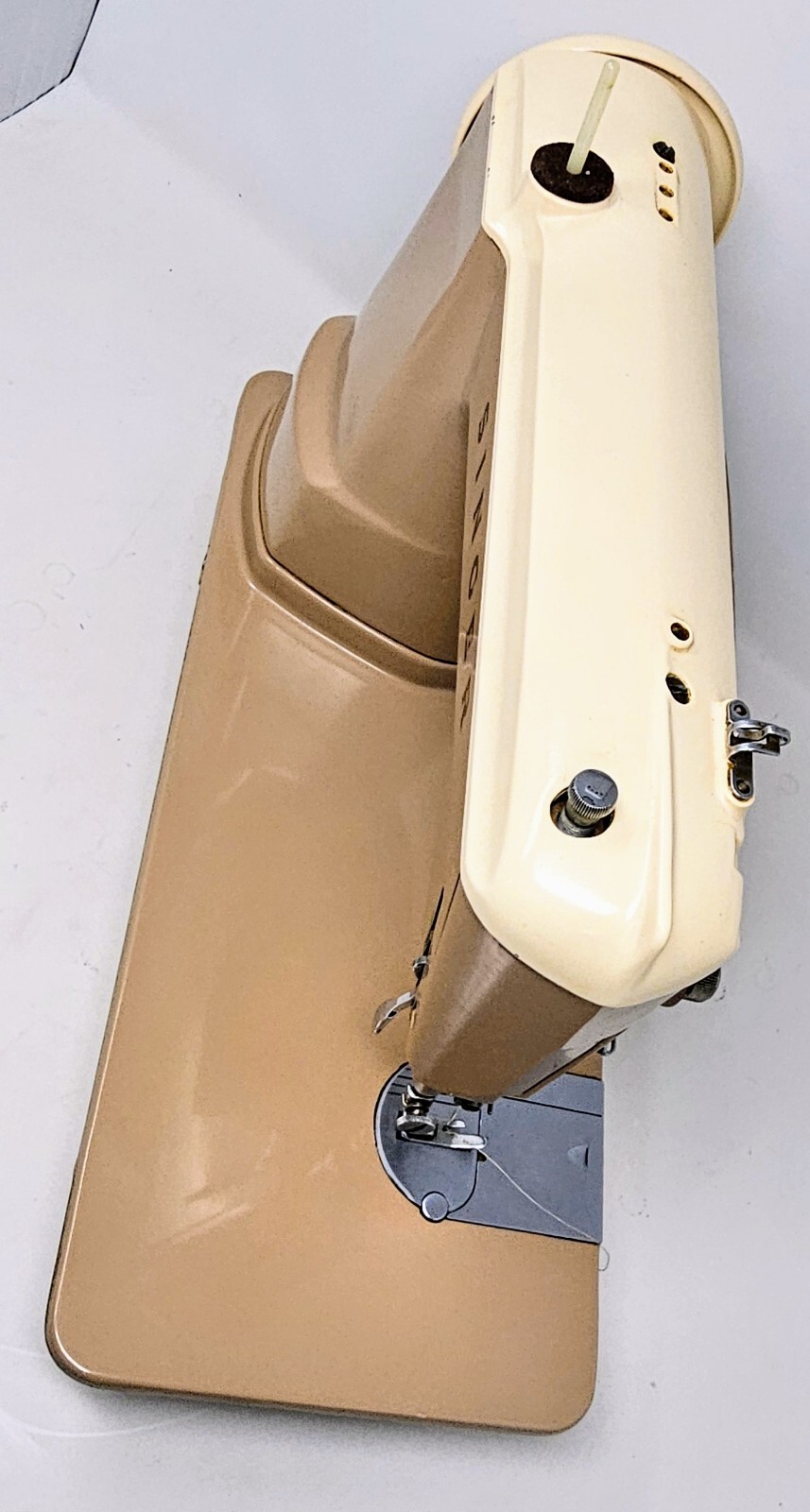 Vtg Singer 404 Slant Needle Sewing Machine w/Pedal Controller/Manual ...