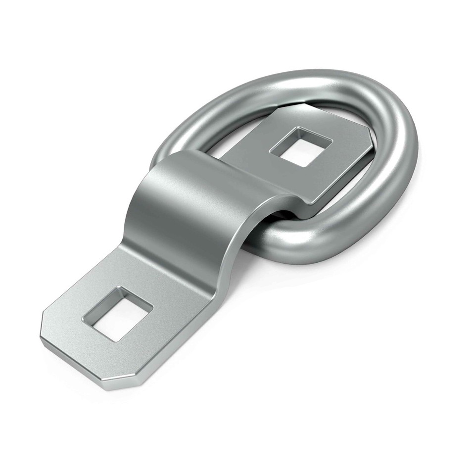 12PK 3/8" Bolt On D Ring Rope Chain Strap Cable Trailer D Rings Tie ...