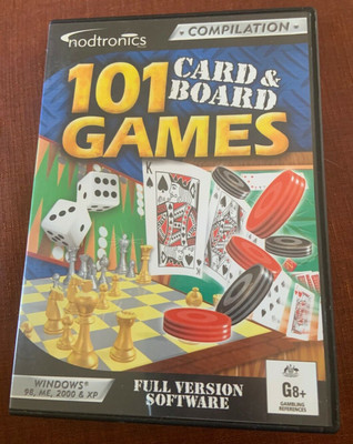 NODTRONICS COMPILATION. 101 GAMES. CARD & BOARD. WINDOWS GAME + MANUAL ...
