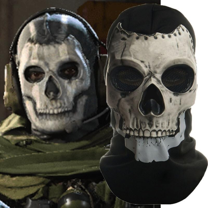 Halloween Call of Ghost Mask MW2 Cod Skull Ghostface Mask Skeleton ...