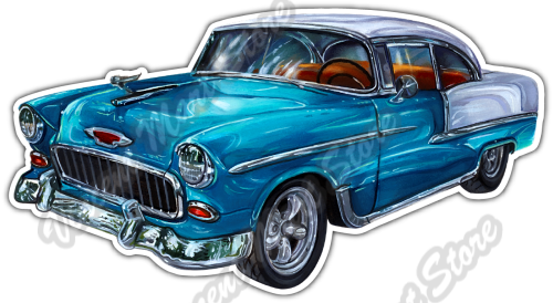 Classic Car Antique Retro Vintage Auto Car Bumper Vinyl Sticker Decal 6 ...