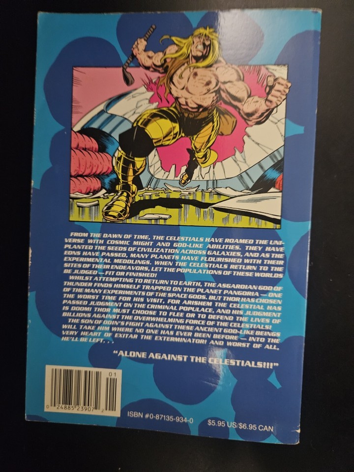 Thor: Alone Against The Celestials (Marvel - 1992) Graphic Novel ...