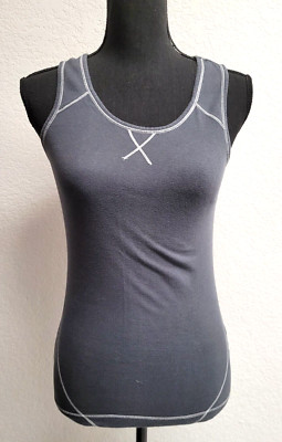 Danskin Now Tank Top (S) Grey with Light Grey Accent Stitching ...