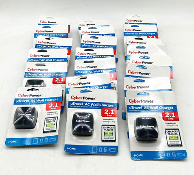 20X NEW CYBERPOWER TRAC2A1USB UTRAVEL™ AC PORTABLE WALL CHARGER FOR USB ...