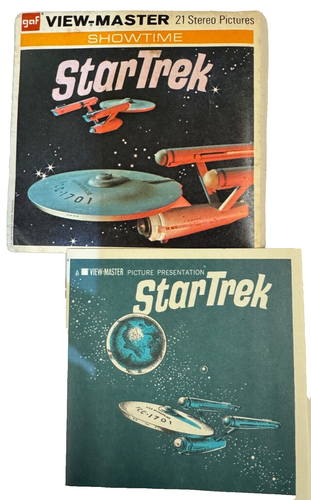 2 VINTAGE VIEW-MASTER STAR TREK THE OMEGA GLORY+ MR. SPOCK"S TIME TREK ...