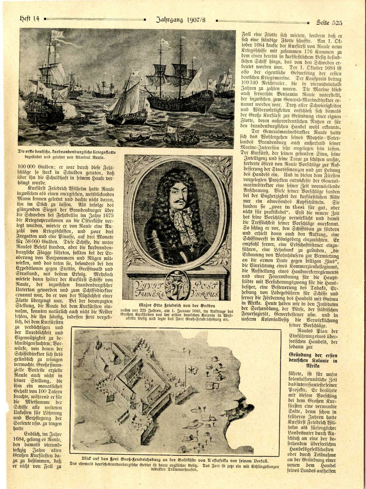 Benjamin Raule 1.deutscher Admiral & Begründer der ersten deutschen ...