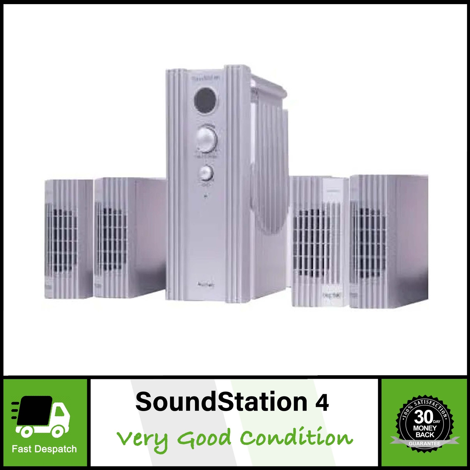 Logic3 SP306 SoundStation 4 Sub Woofer Surround System Speakers For ...