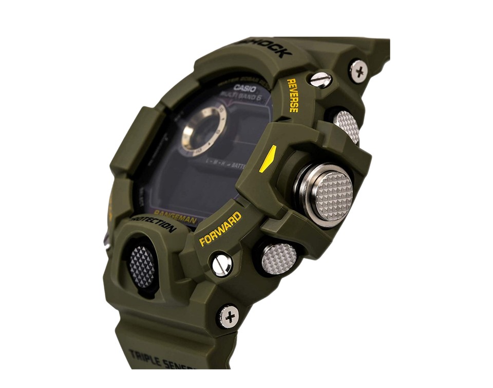 Casio G-Shock GW9400 Rangeman Khaki Digital Resin Watch GW9400-3 ...