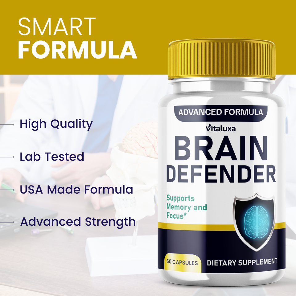 (3 Pack) Brain Defender Memory Support Capsules Cognitive Formula (180 ...