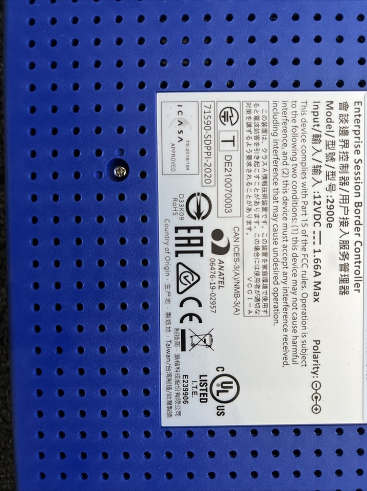 Edgewater Networks 2900 Cloud2Edge 2900e Edgemarc Intelligent Edge ...