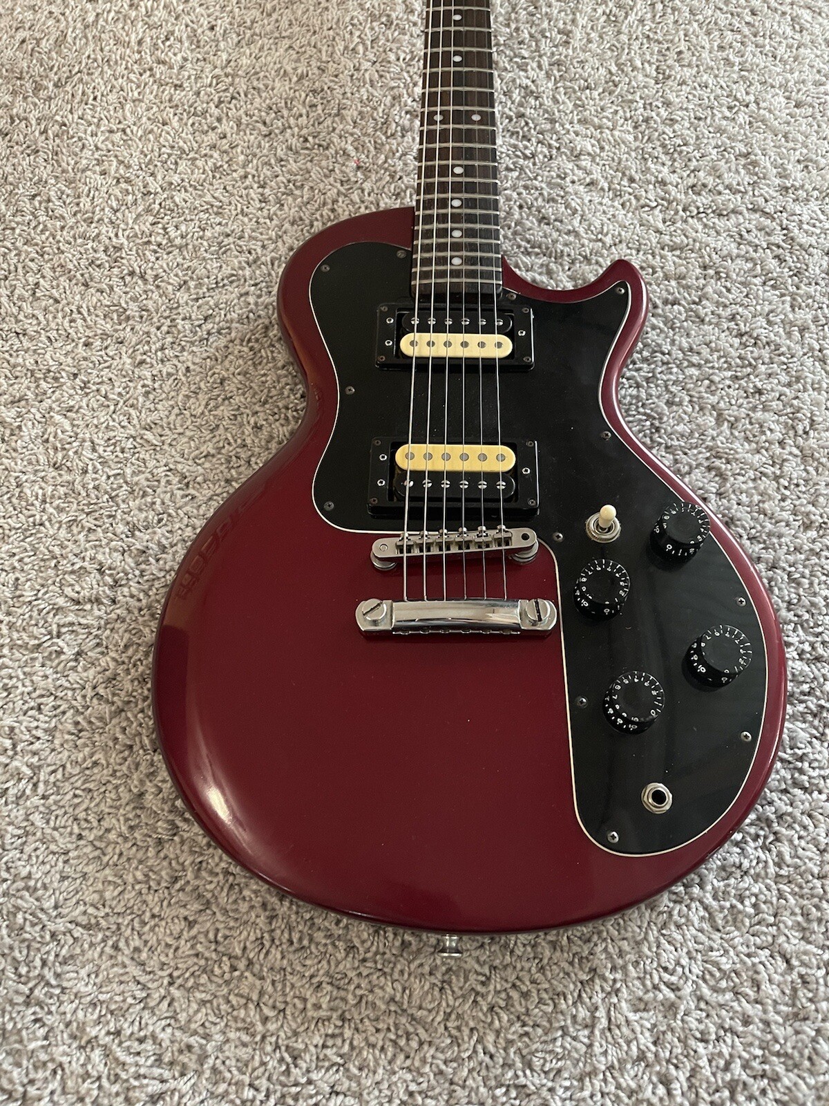 Gibson USA Sonex-180 Deluxe Candy Apple Red Rare Vintage 1980 Les Paul ...