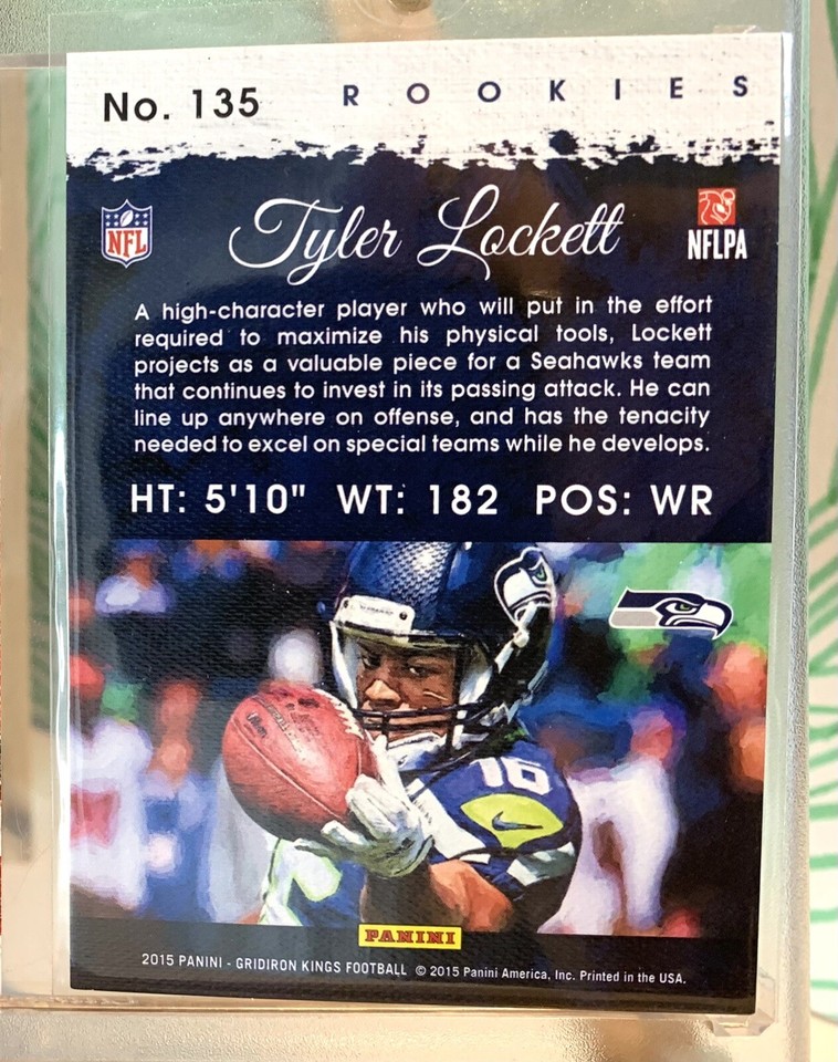 2015 Panini Gridiron Kings #135 Tyler Lockett Rookie Card RC Seattle ...