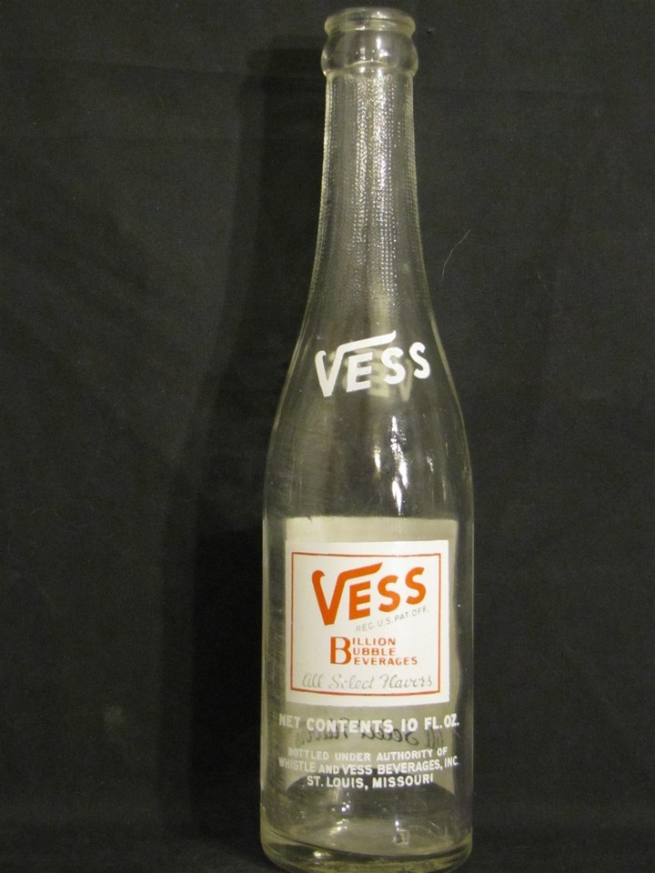 Vess (O & W) ACL Soda Bottle 10oz. 1951 St. Louis, Missouri | eBay