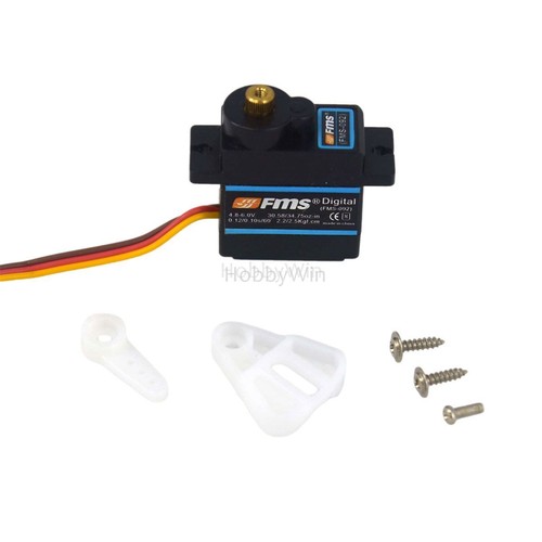 FMS part FMSSER014 9G Metal Gear Digital Servo 54 degree 600mm Wire RC ...
