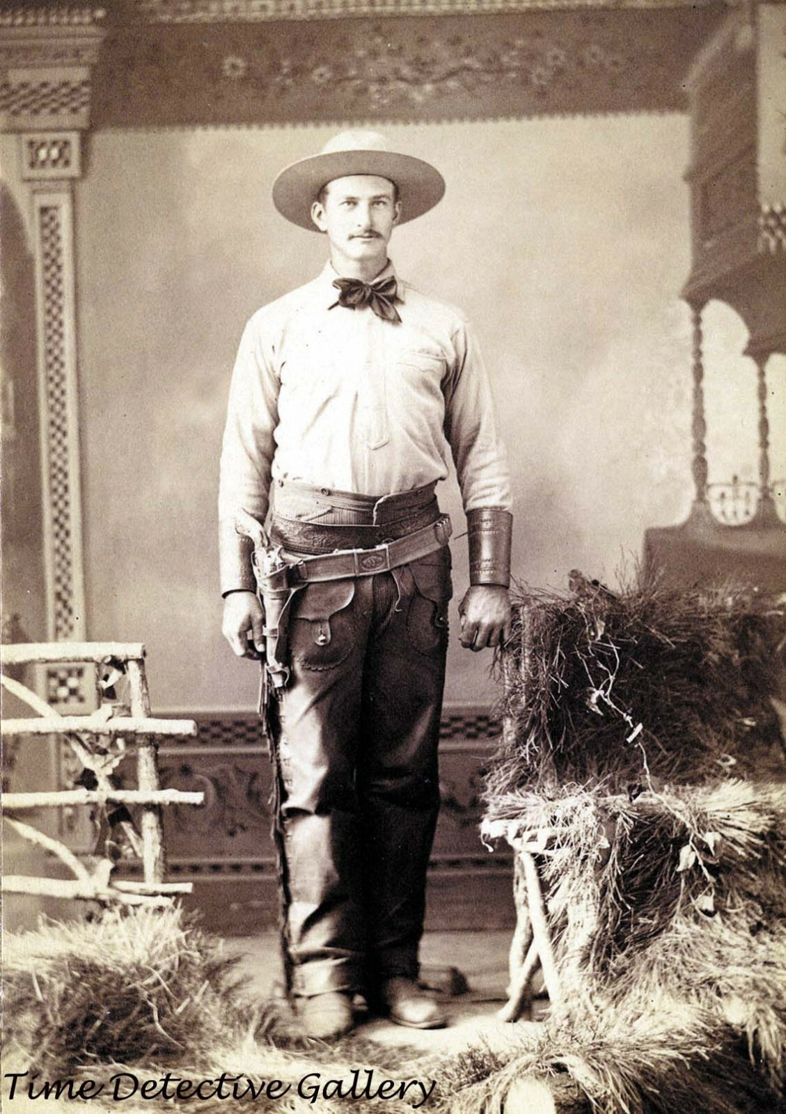 Cowboy Wearing a Sidearm - circa 1880s - Historic Photo Print | eBay