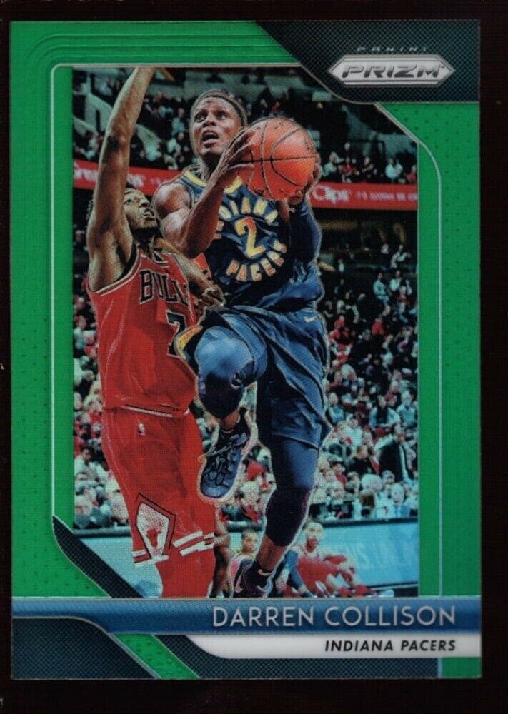 DARREN COLLISON 104 PACERS MINT PRIZMS GREEN REFRACTOR SP 2018-19 ...