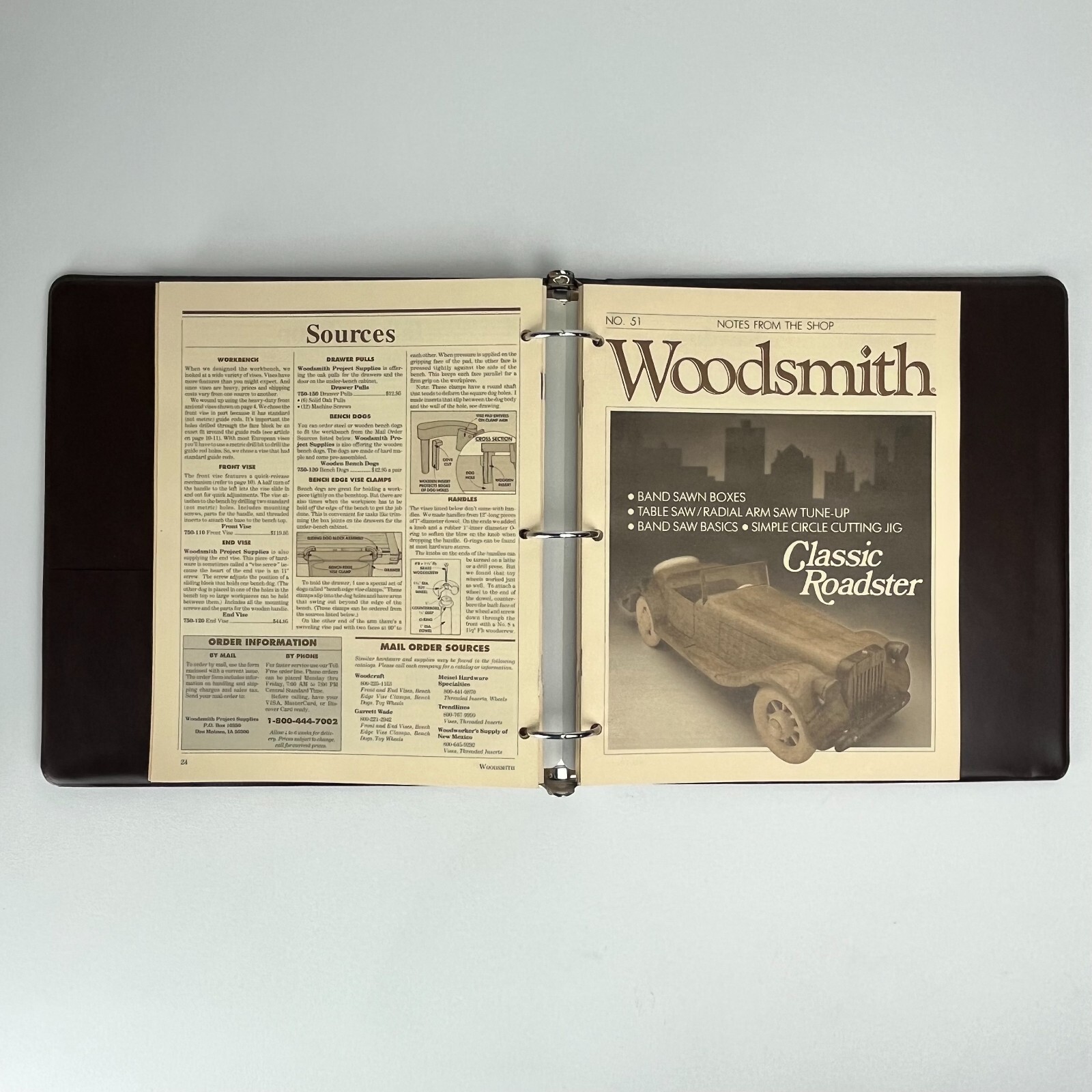1 BINDER + Lot of Woodsmith Magazines - CHOOSE YOUR LOT, Empty Binder ...