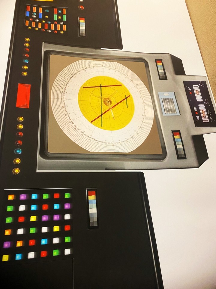 StAr TrEk prop SCOTTYS STATION TOS Enterprise lcars translight print ...