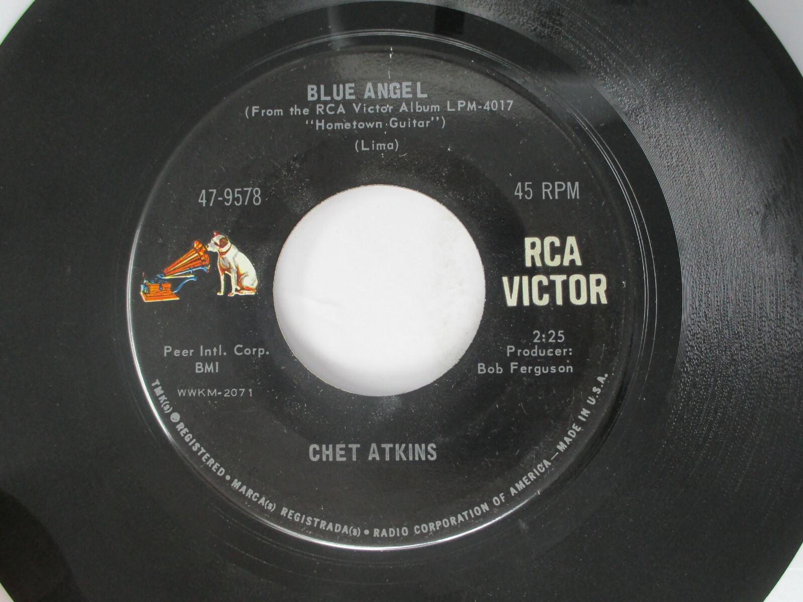 Chet Atkins Blue Angel / Huntin' Boots 45 RCA Victor 1968 | eBay