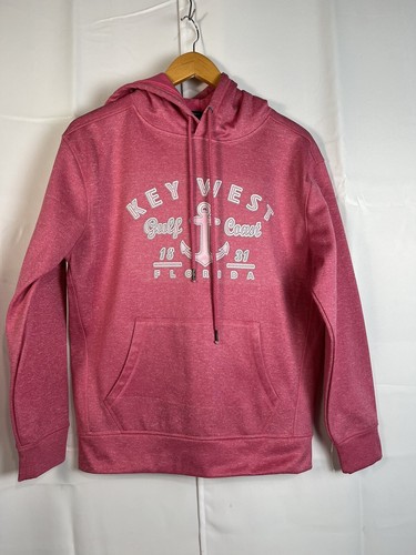 Basix Of America Key West Gulf Coast Graphic Womens Pink Hoodie ...
