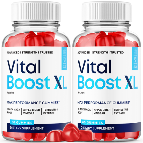 (2 Pack) Vital Boost XL Male Gummys Advanced Formula VitalBoost XL (120 ...