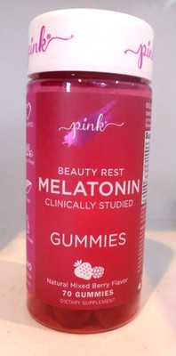 Nature's Truth PINK Beauty Rest Melatonin 10mg Gummies 70 Count Berry ...