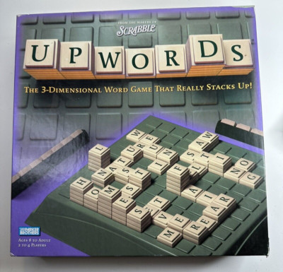 Scrabble Upwords Stack Up Board Game Parker Brothers 3-D Scrabble 2002 ...