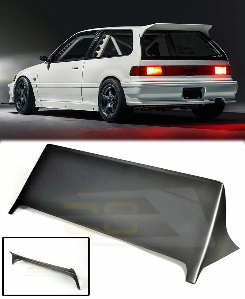For 88-91 Honda Civic Hatchback EF9 Roof Wing Spoiler Brake Light ...