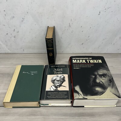 Lot Of 4 - Mark Twain Books - Doubleday - Barnes & Nobles - Collier ...