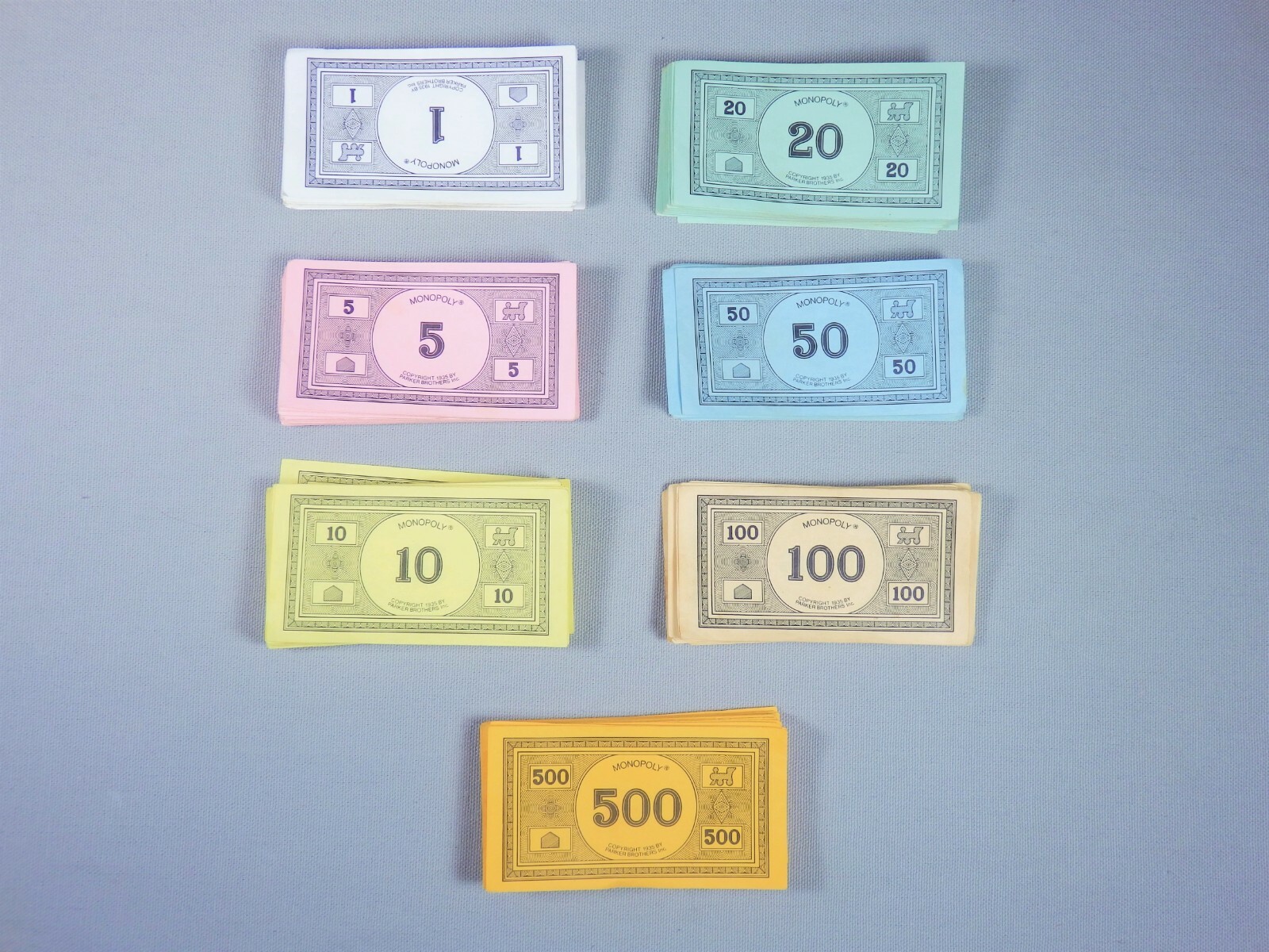 Monopoly Paper Money Houses Hotels Tokens Chance Community Chest Used ...