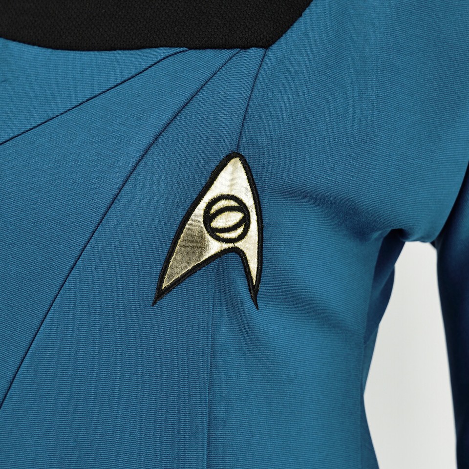 Cosplay TOS Female Duty Uniforms The Original Series Blue Gold Red ...