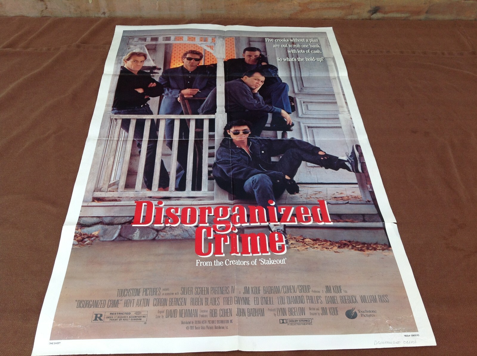 1989 Disorganized Crime Original Movie House Full Sheet Poster | eBay UK