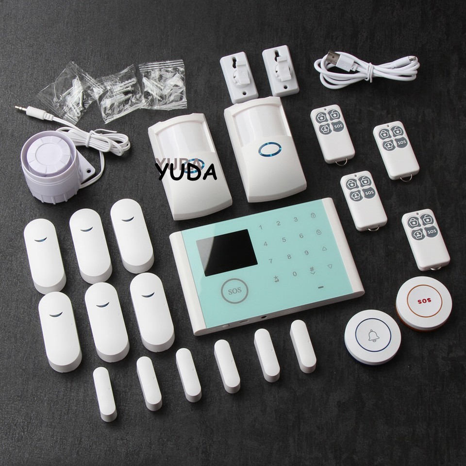 Wireless Security GSM WiFi Smart House Security Intruder Burglar Alarm ...