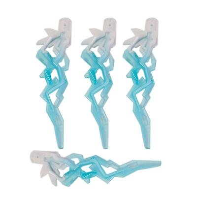 4 NEW LEGO Weapon Accessory- Lightning Bolt ,Axle Hole, Marbled Trans ...