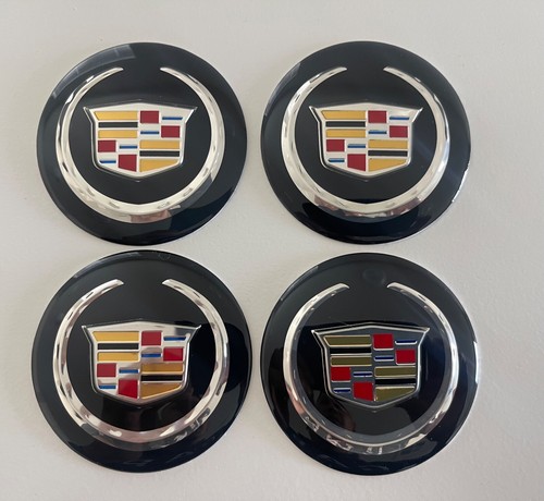 4pcs 65mm Cadillac Car Wheel Center Hub Cap Badge Emblem Sticker | eBay