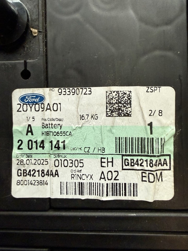 Genuine Ford Car Van Battery 12V 590AMP 60AH 1935549 | eBay UK