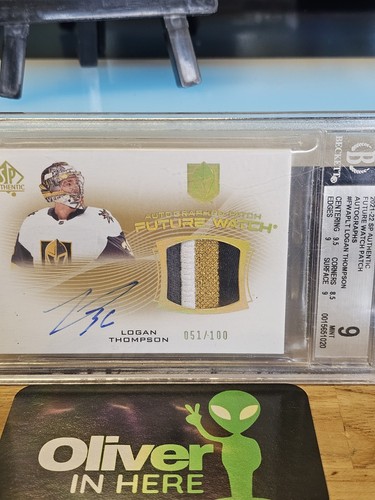 2021-22 SP Authentic - Future Watch Auto Patch Logan Thompson #FWAP-LT ...