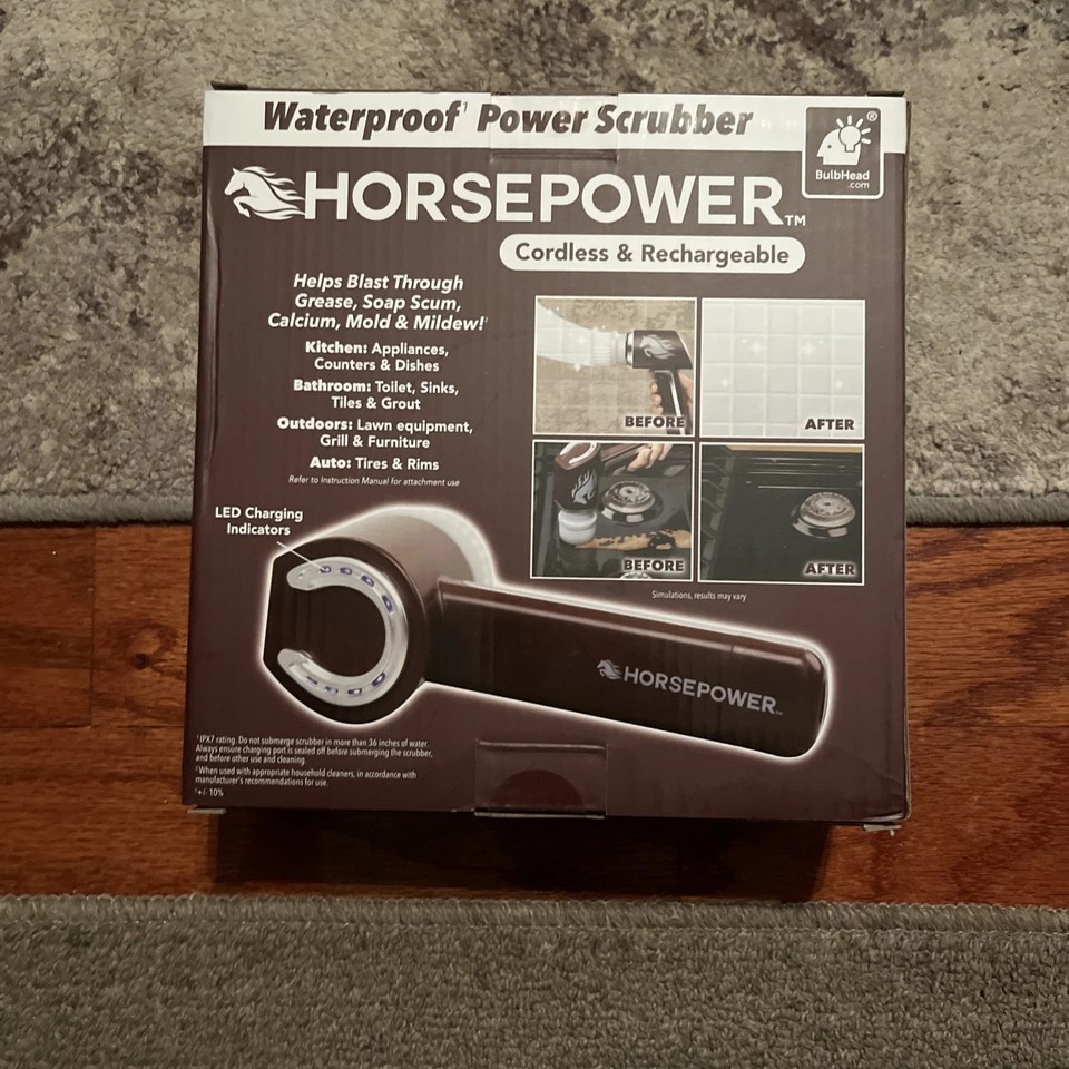 Ruby Horsepower Waterproof Rechargeable Power Scrubber _NEW | eBay