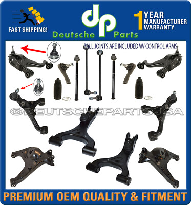 LAND RANGE ROVER SPORT FRONT & REAR LOWER + UPPER CONTROL ARM BALL ...