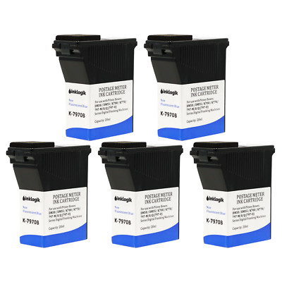 PITNEY BOWES DM50 DM55 DM60 K700 COMPATIBLE FRANKING INK CARTRIDGE BLUE ...