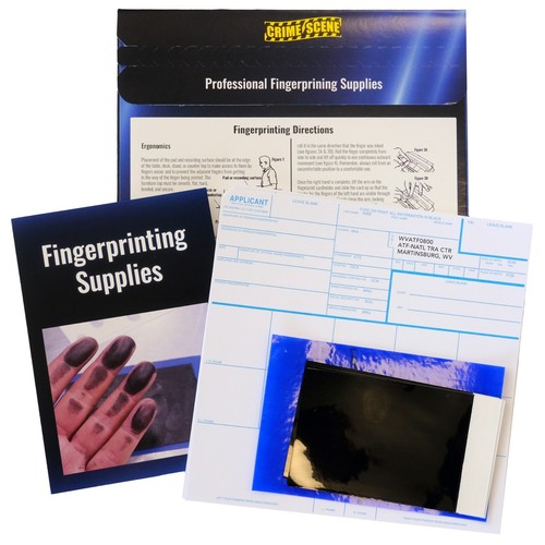FD-258 *PRE FILLED READ ATF NFA Fingerprint Kit 5 Applicant Cards Ink ...