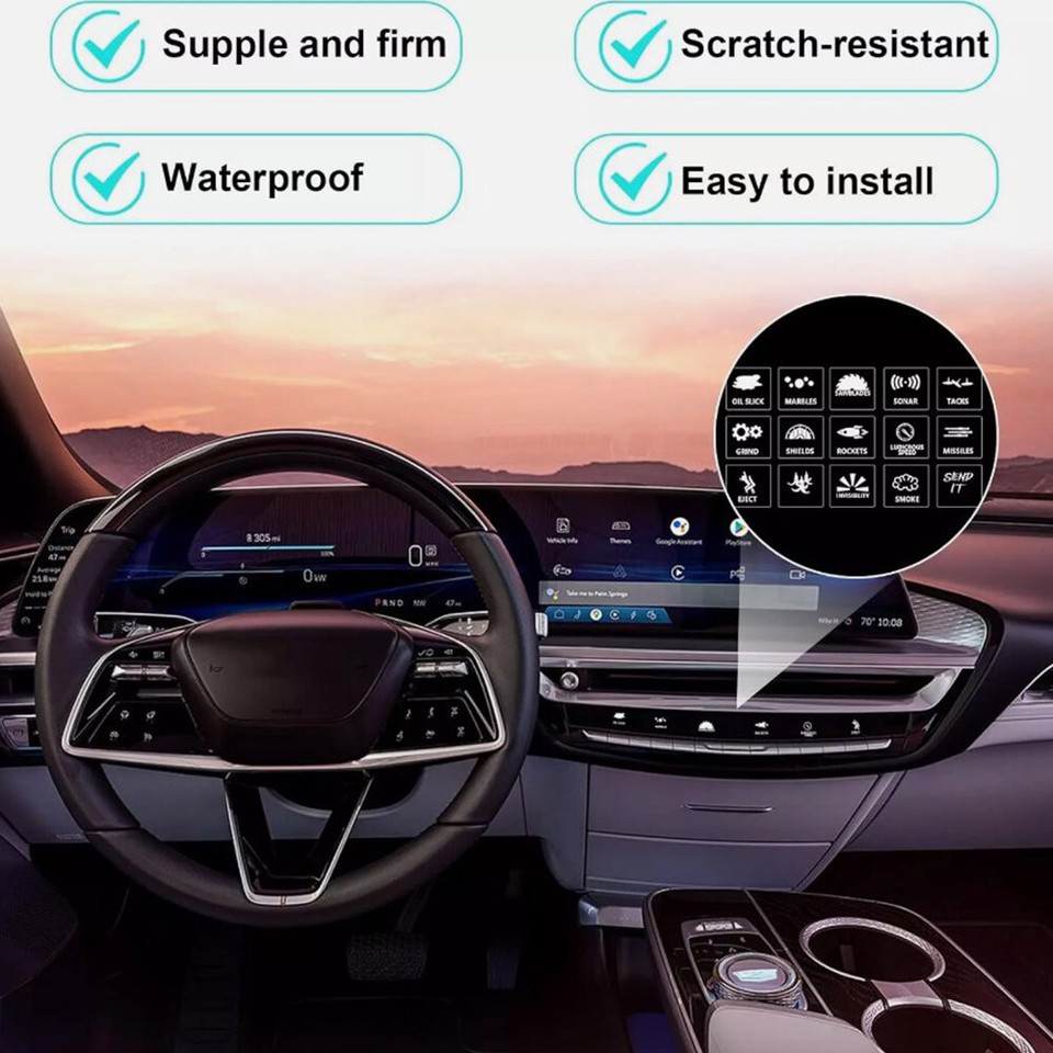 15pcs Car Dashboard Button Switch On Off Sticker Decal Car Interior ...