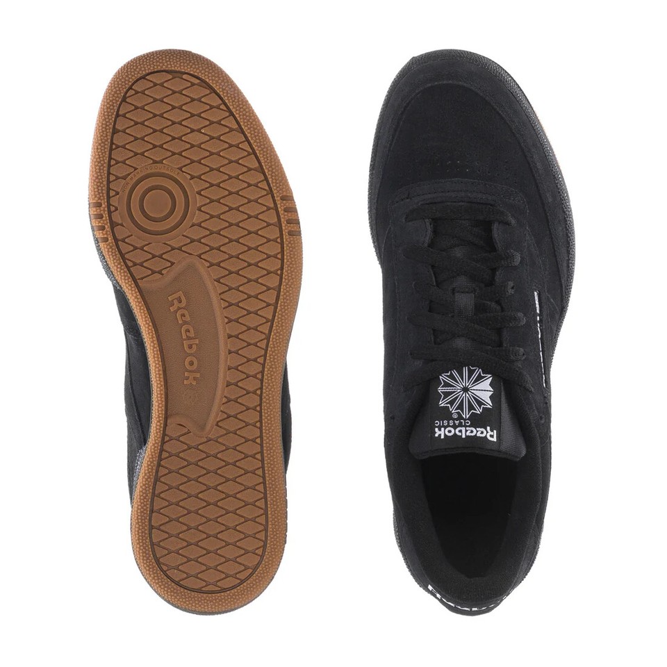 Mens REEBOK Club C 85Black/Black/Gum 100074449 | eBay