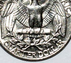 1990 D Washington Quarter Error Double-Die Mint Mark, DD Wing Die Clash ...