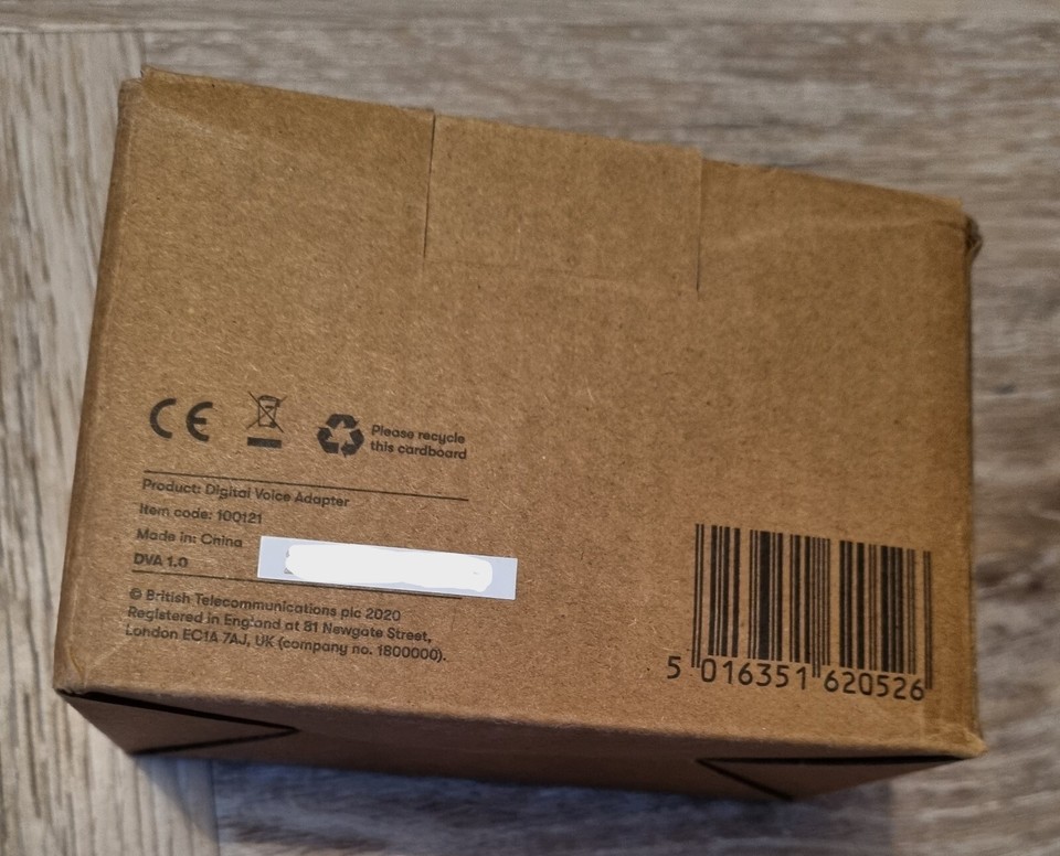 BT Digital Voice Adapter Phone Extender Works With BT Smart Hub 2 Boxed ...