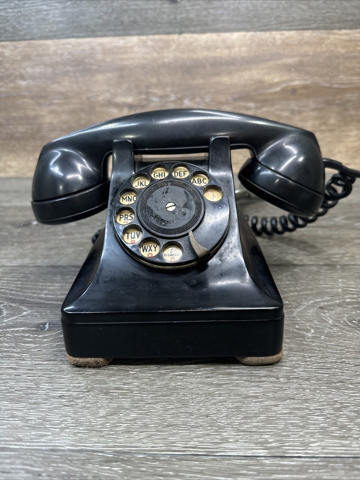 Vintage Northern Electric Rotary Dial Bakelite Desk Phone Canada Made ...