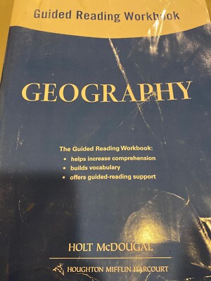 Geography: Guided Reading Workbook by Holt McDougal Book The Fast Free ...