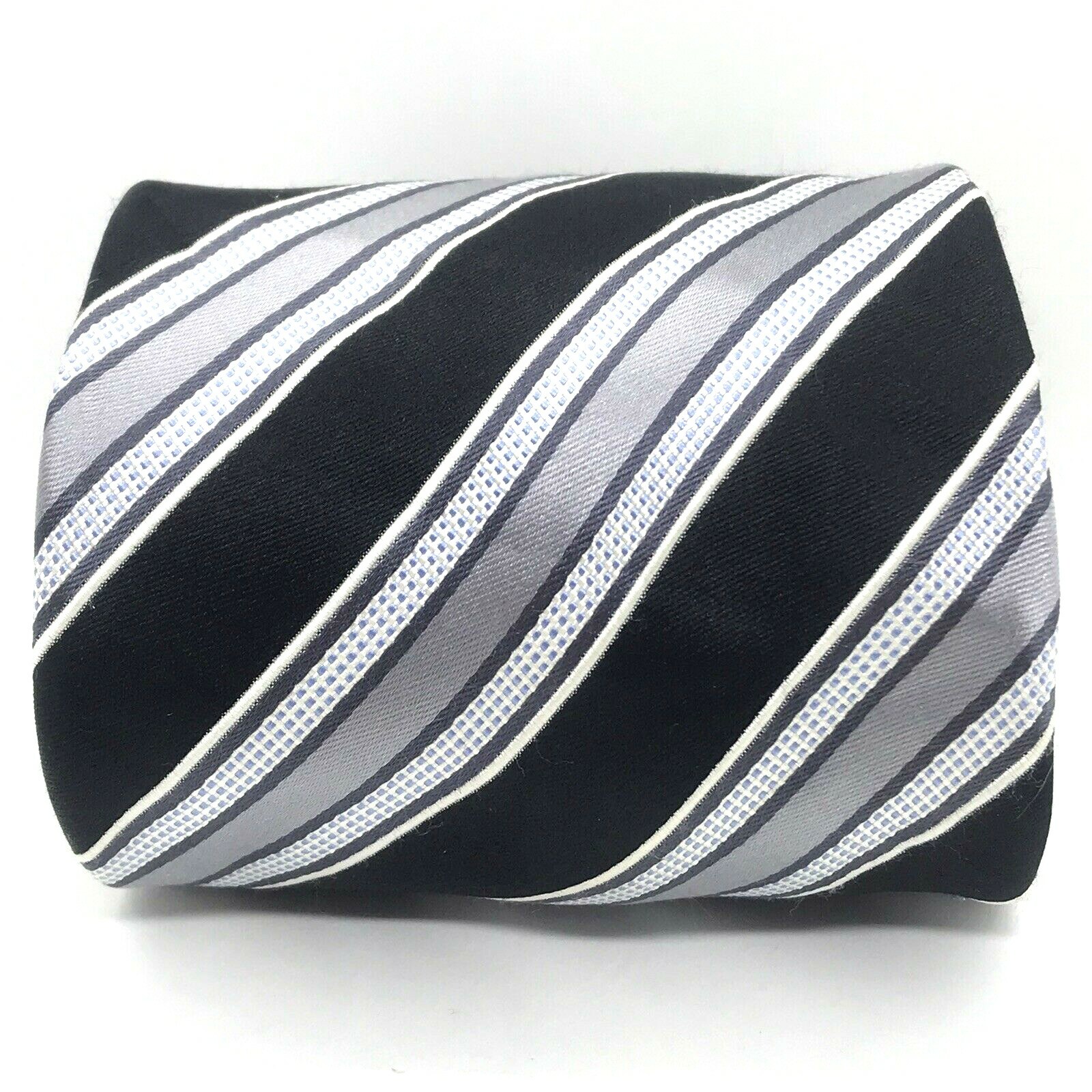 DONALD TRUMP SIGNATURE COLLECTION Black White Gray Striped President ...