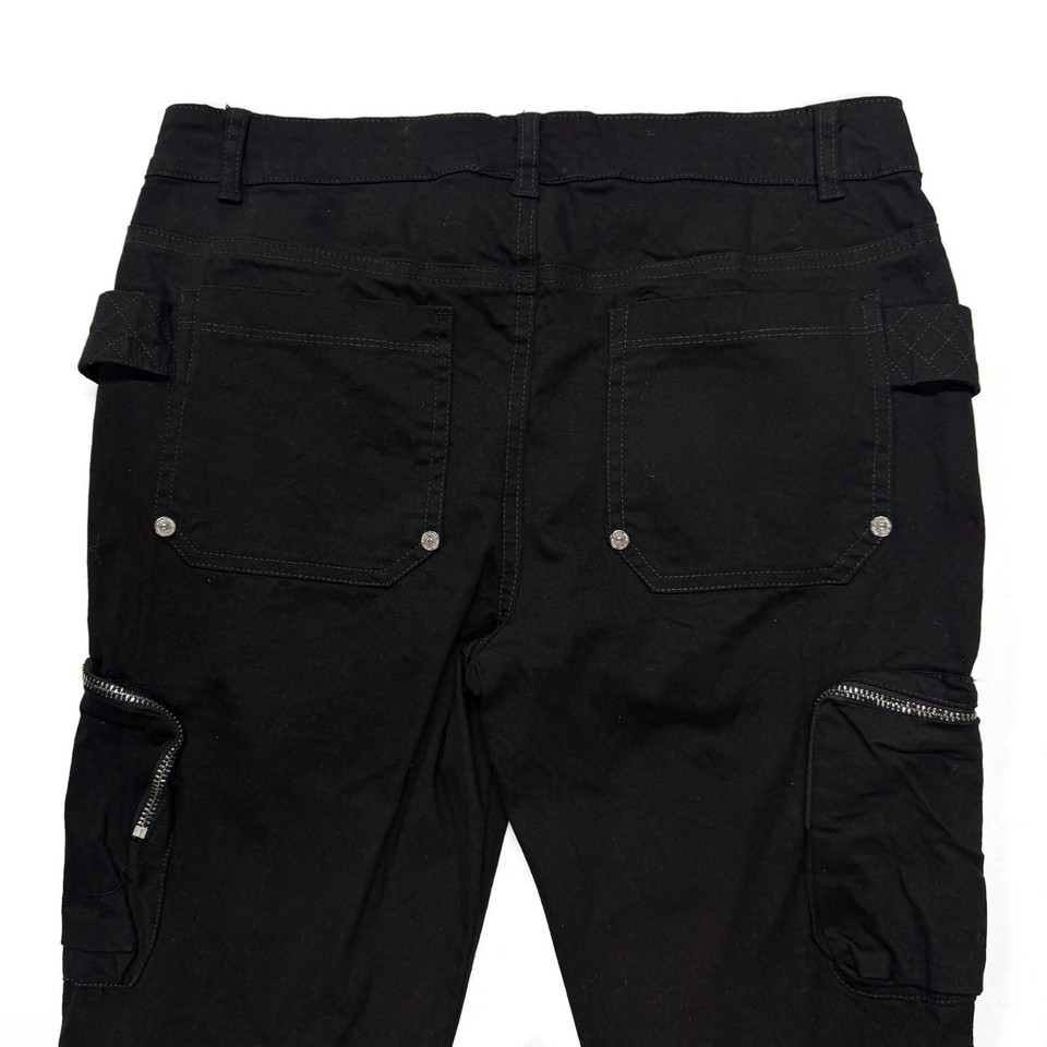 Guapi Black Jeans Stacked Denim 28 Zippers Limited Edition Pockets Aaron Wilhelm | eBay