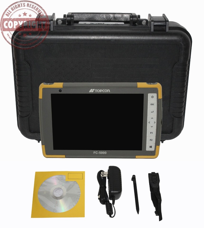 TOPCON FC-5000 DATA COLLECTOR TABLET FOR SURVEYING MAGNET FIELD, GNSS ...